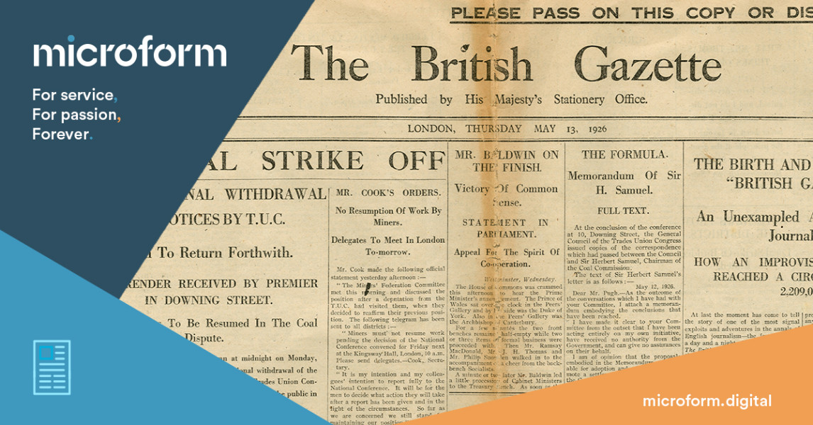 Newspaper Digitisation Services | Microform